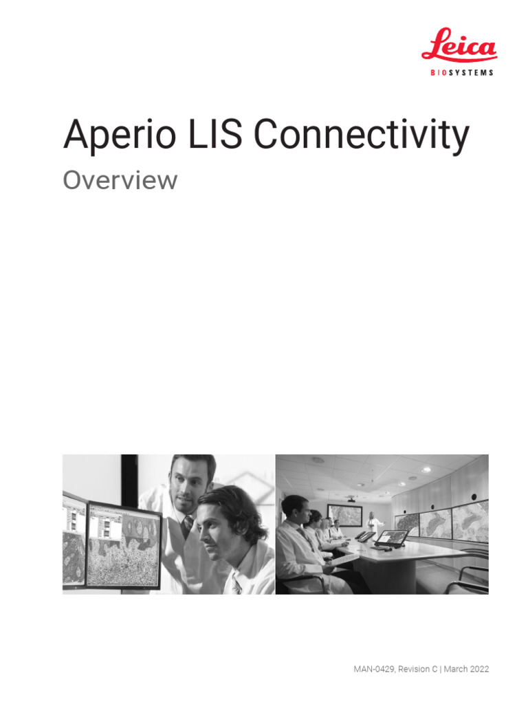 Aperio LIS Connectivity Overview English MAN-0429 Rev C 0 | PDF | Transport Layer Security | Soap