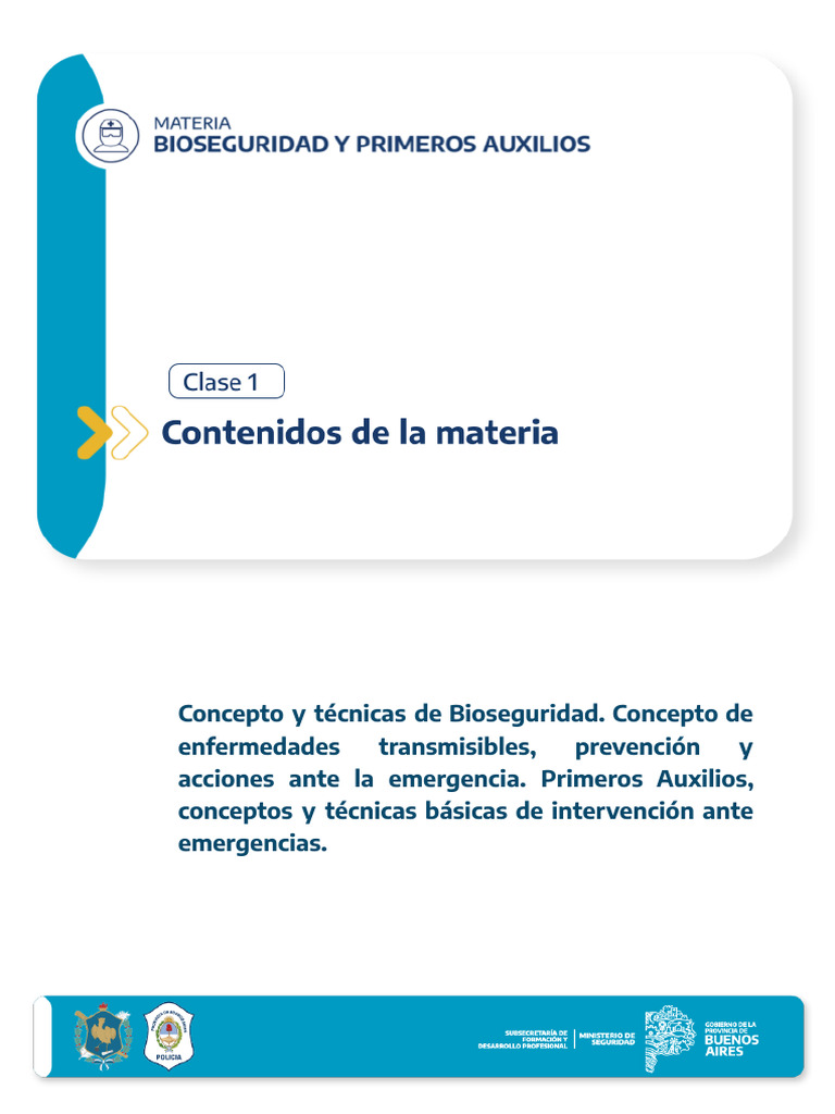 Bioseguridad y Primeros Auxilios - Clase1 | PDF | Lavado de manos | Infección