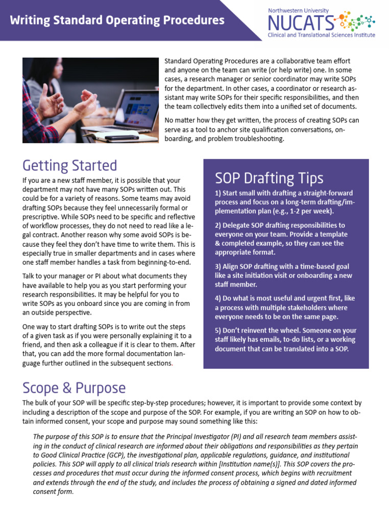 Writing Sops and Templates | PDF | Usability | Document