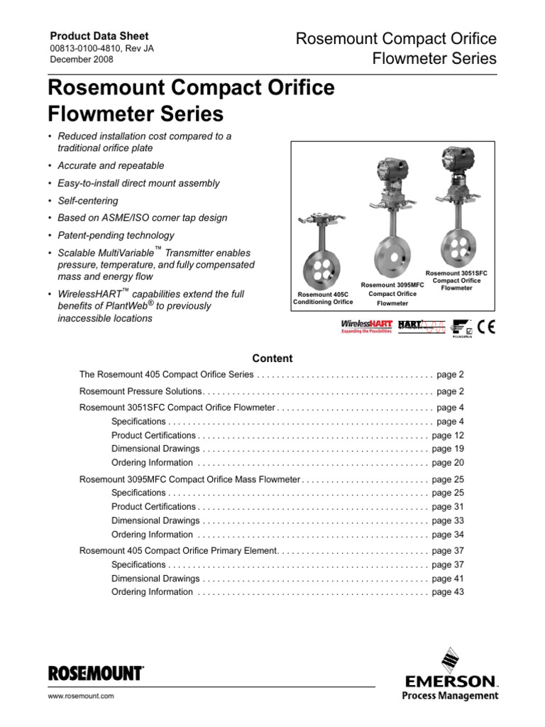 Rosemount Flow Meters | Download Free PDF | Flow Measurement | Dynamics ...