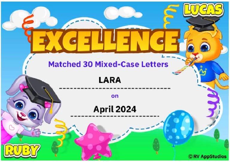 ABC Kids - Tracing & Phonics Certificate | PDF