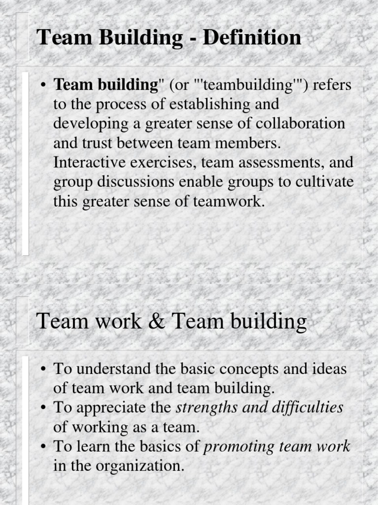 Understanding Team Building Dynamics | PDF | Career & Growth | Business