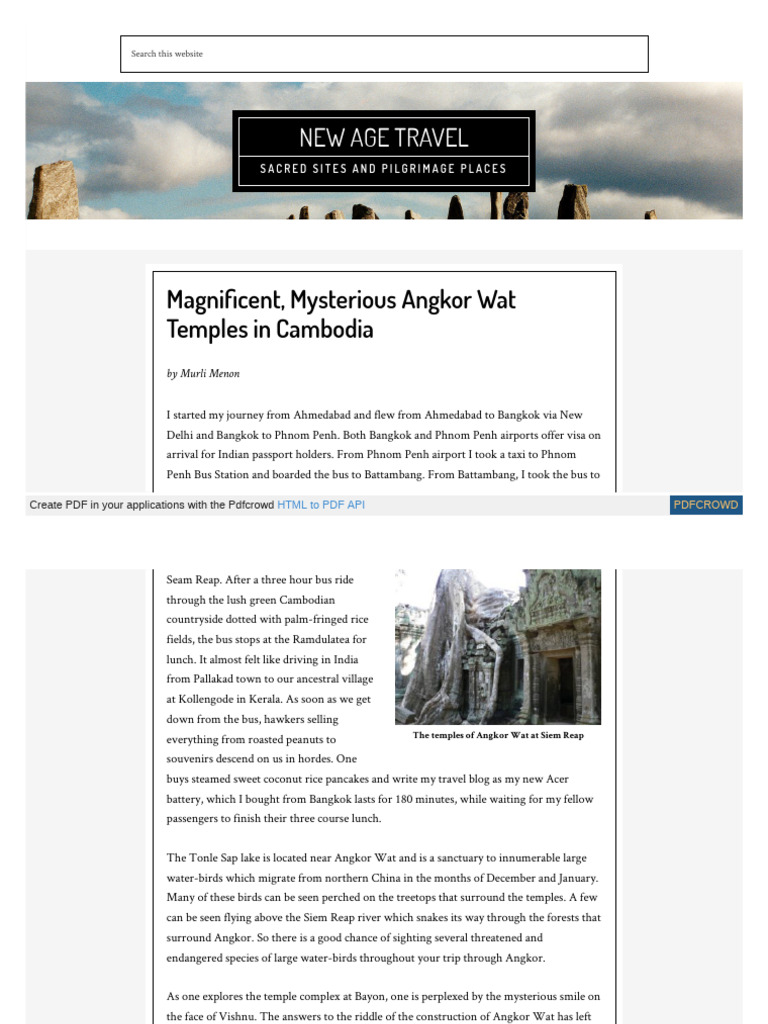 Angkor Wat1 | PDF | Angkor | Angkor Wat