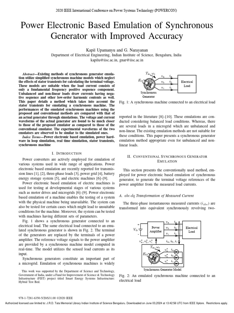 4._Power_Electronic_Based_Emulation_of_Synchronous_Generator_with_Improved_Accuracy | PDF ...