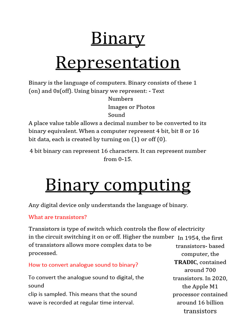 Binary Representation | PDF | Ip Address | Character Encoding