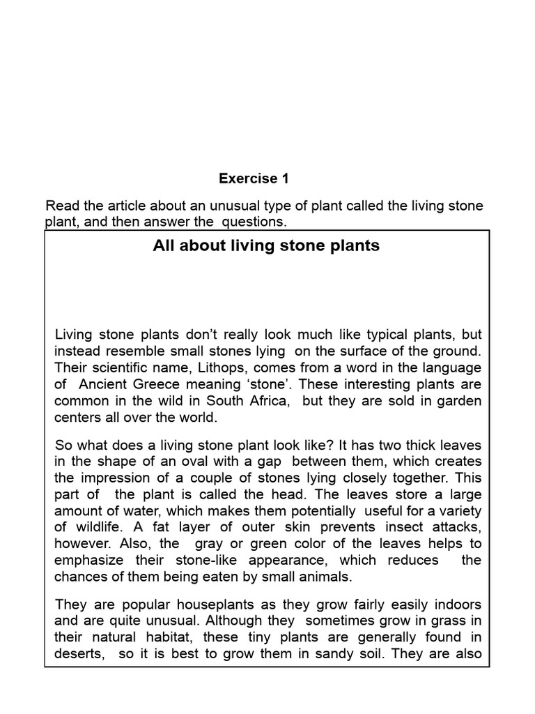 2024 Specimen Paper 1 - Esl | PDF | Plants | Root