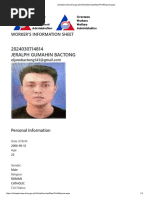 Poea Ereg Sample | PDF | Government And Personhood