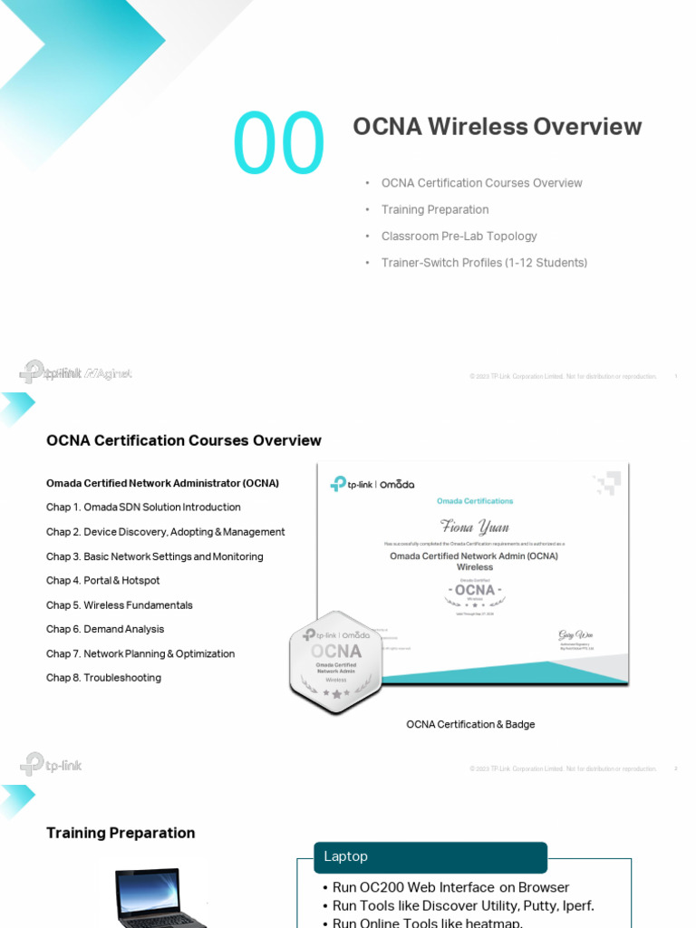 OCNA Wireless Slides v1.0.0 EN | PDF | Cloud Computing | Network Switch