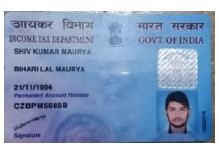 Pan card Manoj | PDF