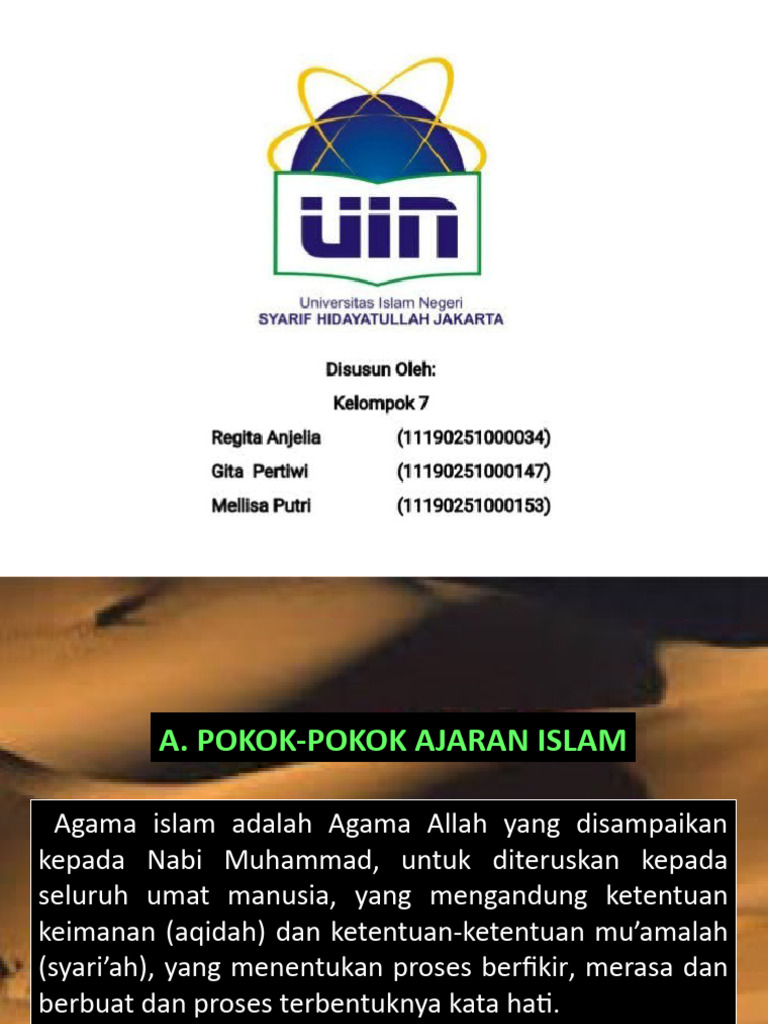 Unsur Utama Ajaran Islam: Iman, Islam, Ihsan | PDF | Agama & Spiritualitas