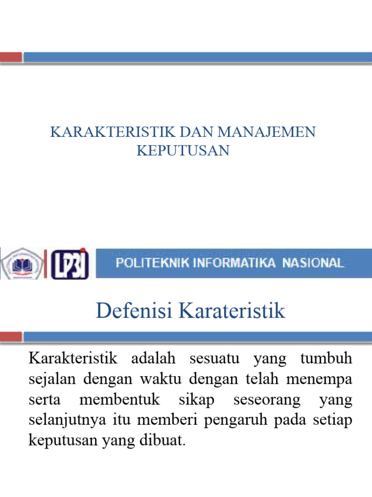 Teknik Pengambilan Keputusan p3-p4 | PDF