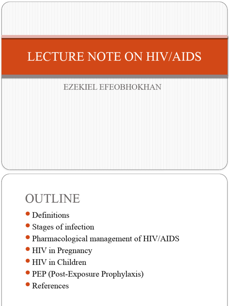 Year 2a Hiv and Aids | PDF | Management Of Hiv/Aids | Hiv/Aids