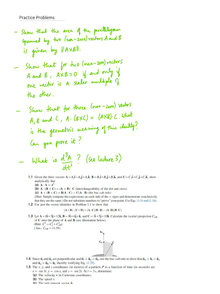 AE240 Practice Problem | PDF