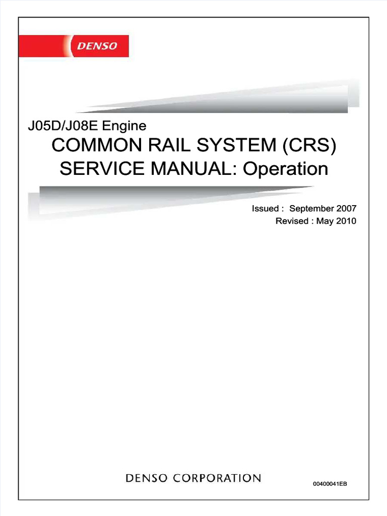 Hino J05 D Turbo VNT Workshop Manual | PDF | Fuel Injection | Machines