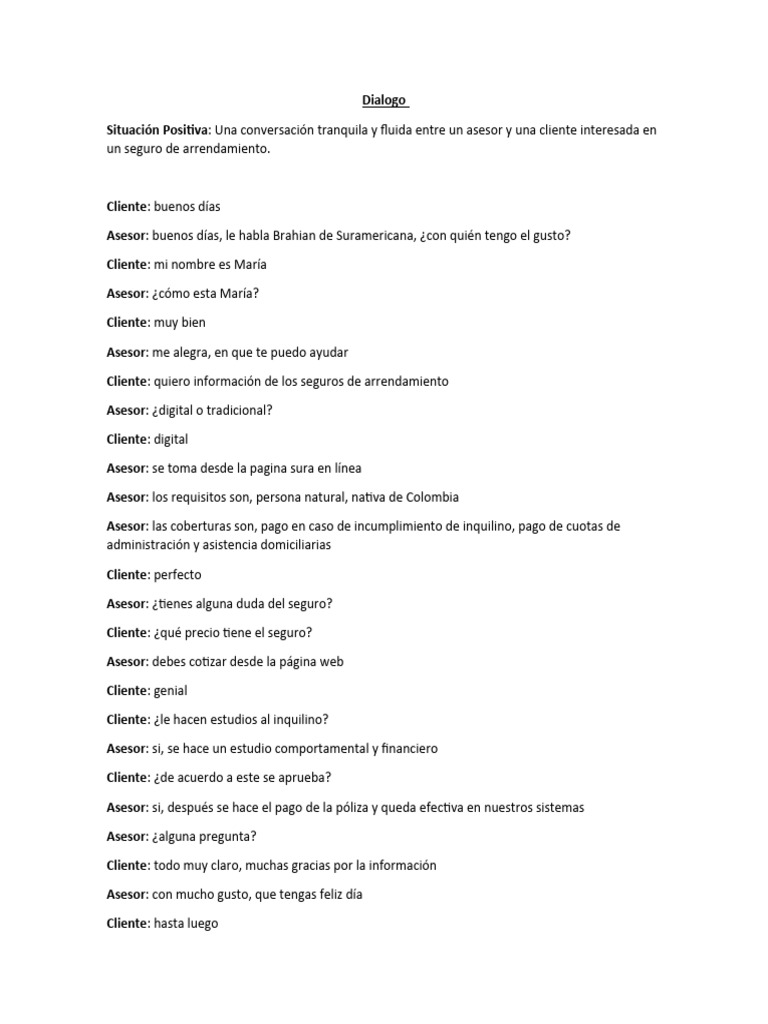 Dialogo de Entregable de Ingles (1) | PDF