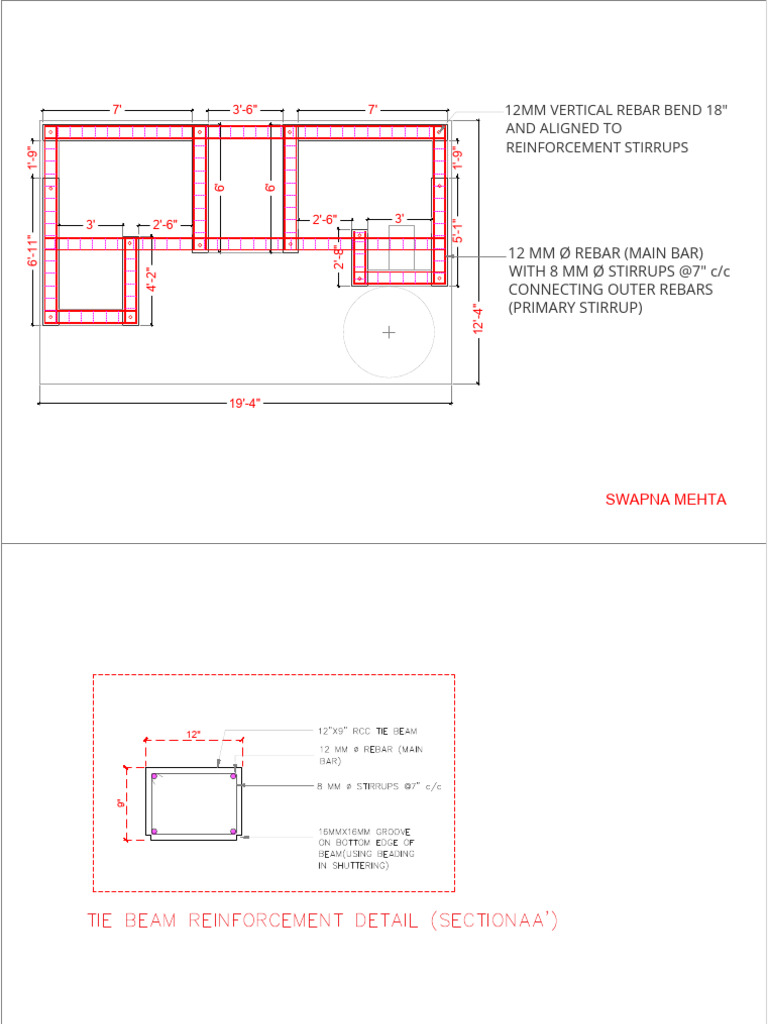 Structural Rebar Layout Guide | PDF