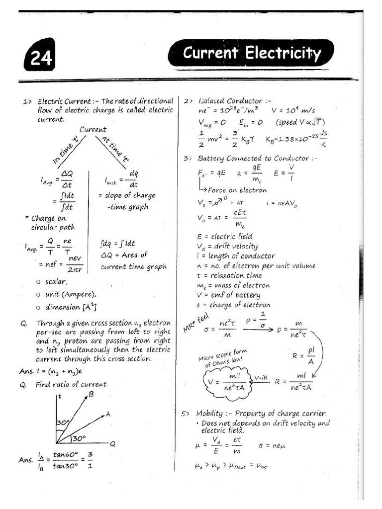 Current Electricity (2) | PDF