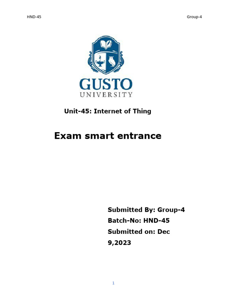 Smart Exam Entrance GP - 4 HND-45 | PDF | Internet Of Things | Computer ...