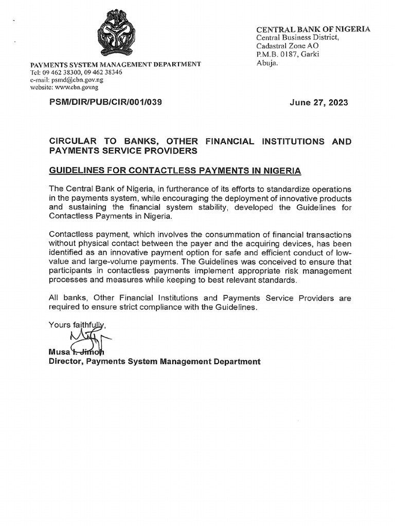 Contactless Payments Guidelines | PDF