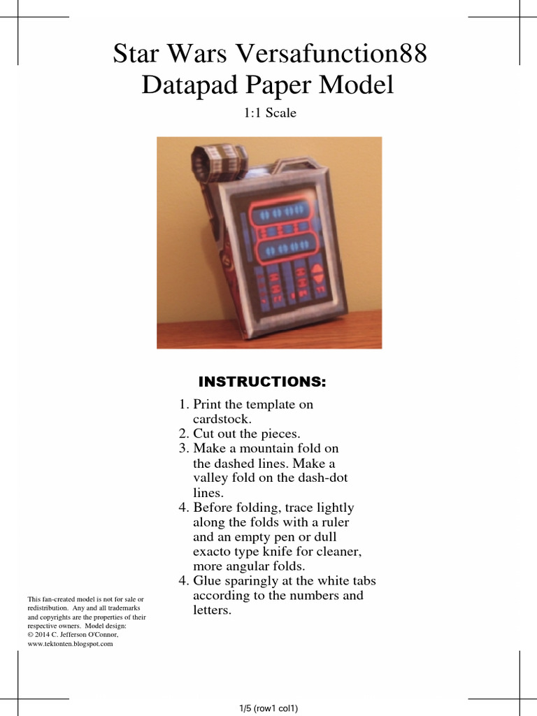 SW Datapad A4 - No Lines | PDF | Tools