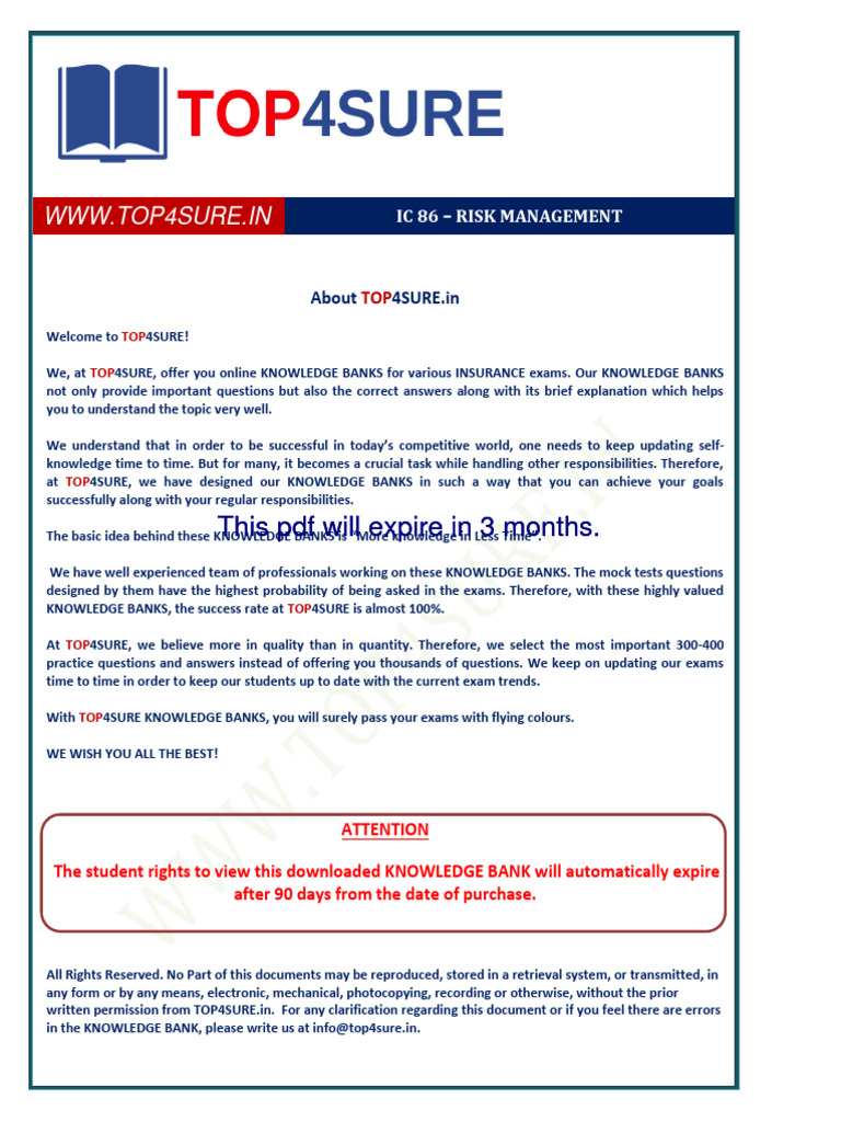 Ic 86 Unlocked & Compressed III | PDF | Risk | Risk Management