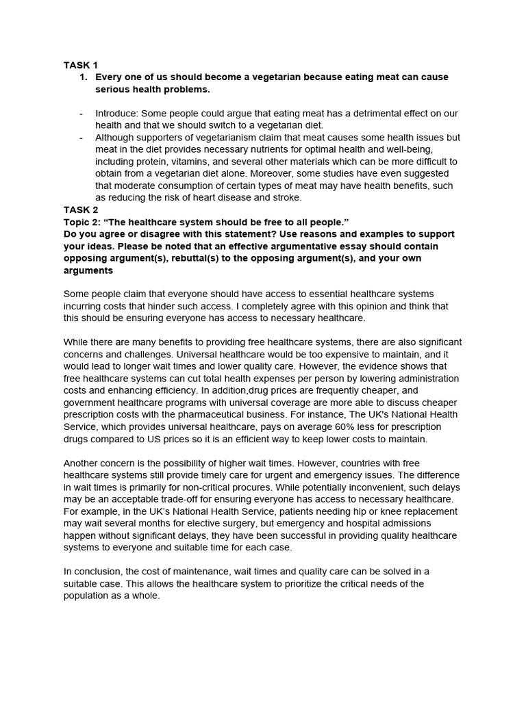 Writting Final Assignment | PDF | Health Care | Health System