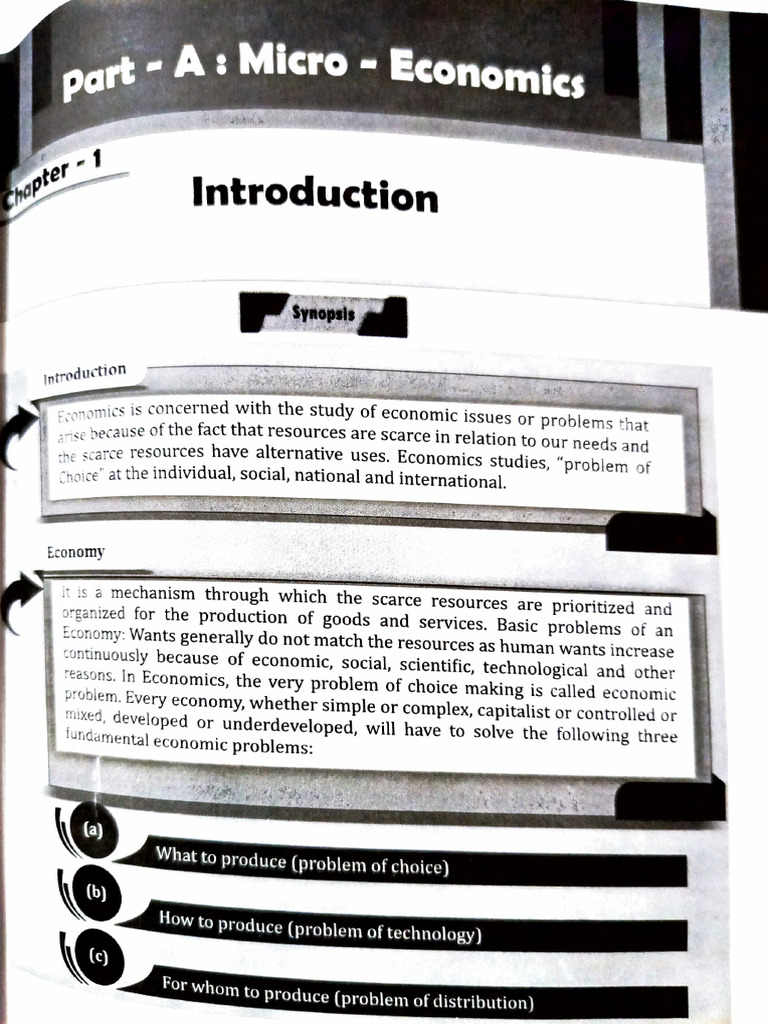 Introduction Main Key Points | PDF | Economics | Microeconomics