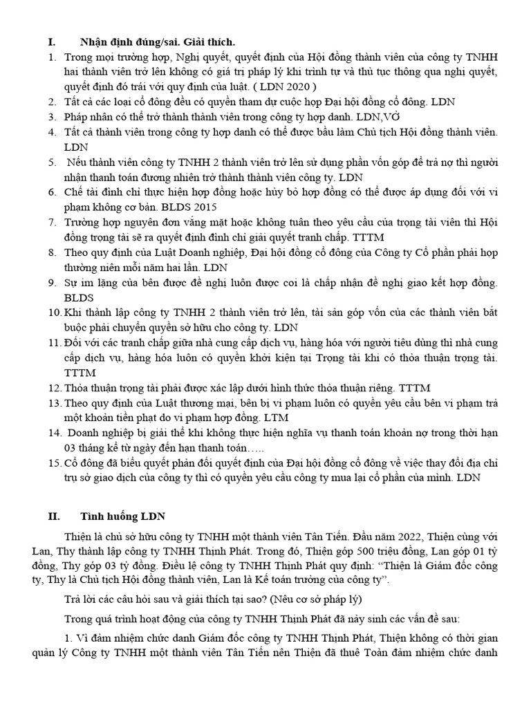 Bài tập LKD | PDF