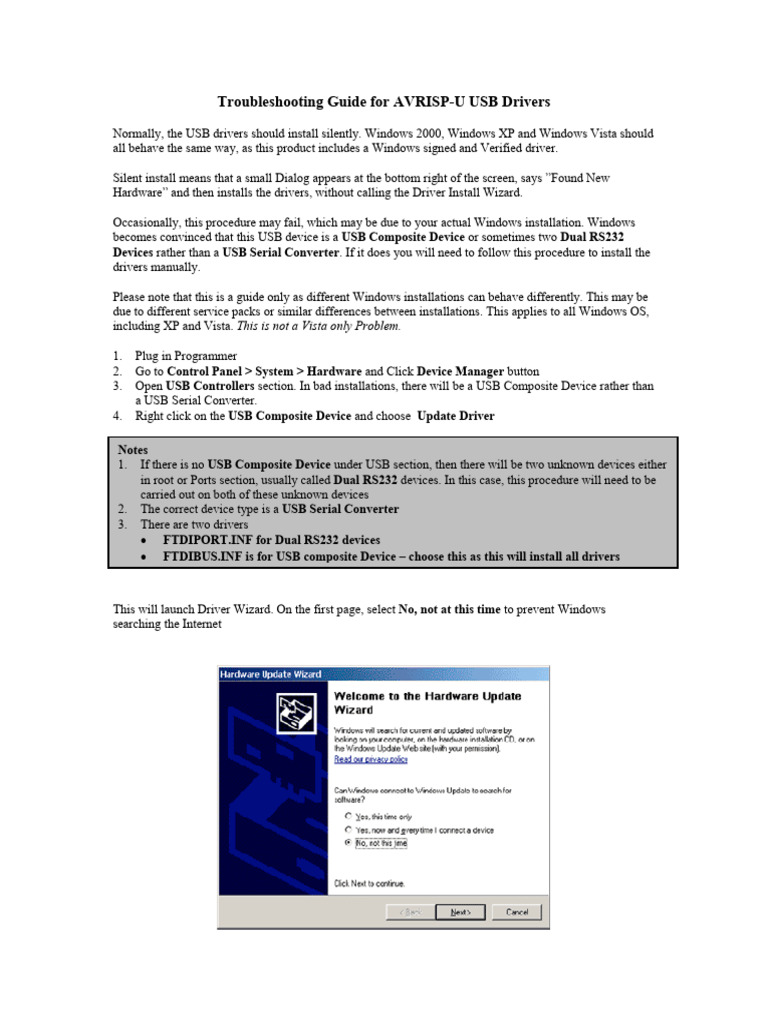 Troubleshooting USB Driver Install | PDF | Device Driver | Usb
