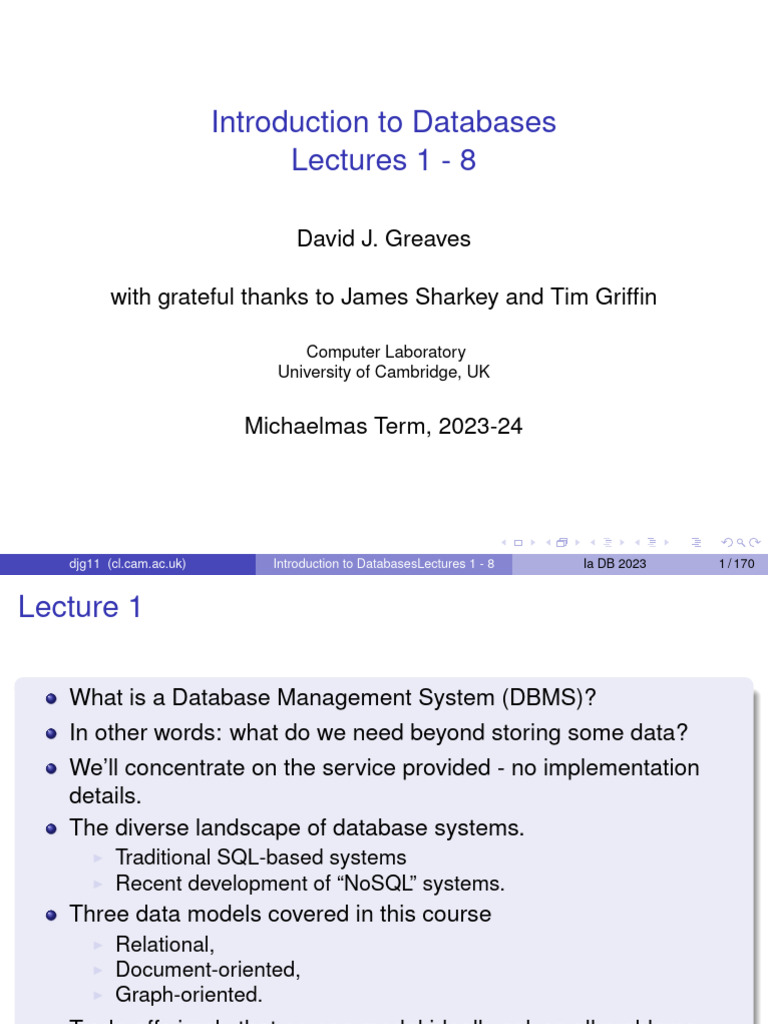 Databases 2324 1to8-D | PDF | Databases | Relational Database