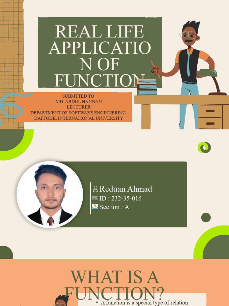 Presentation About Real Life Application of Function. | PDF | Function ...