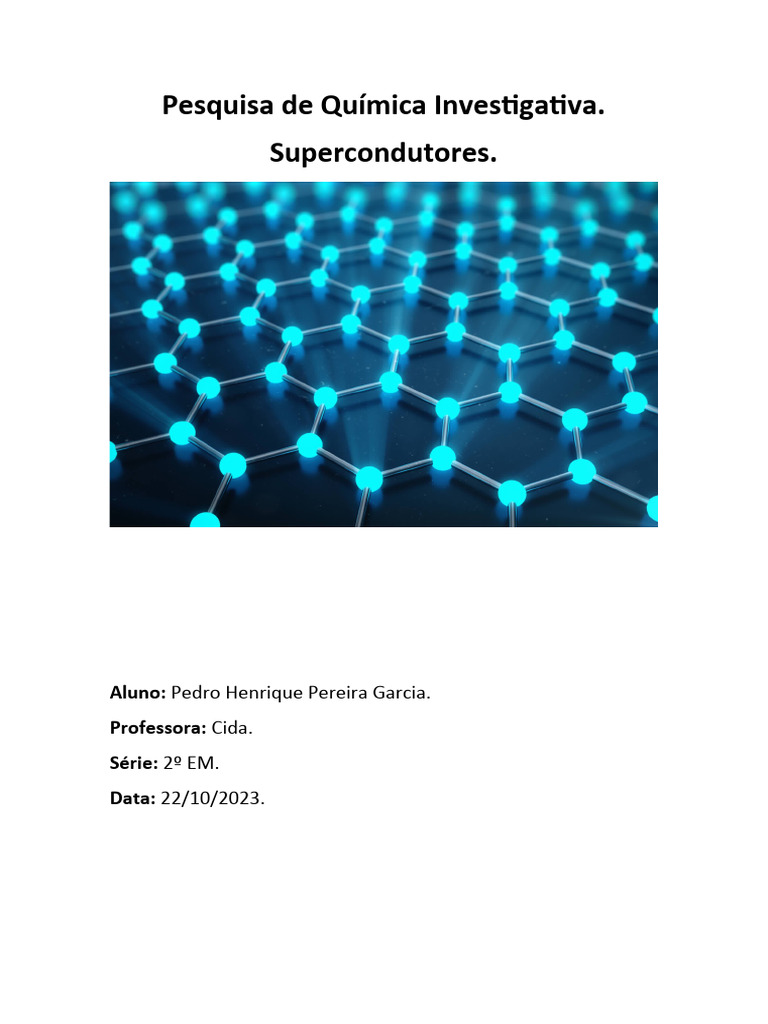Supercondutores | PDF | Supercondutividade | Condutor elétrico