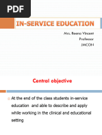 Inservice Education | PDF | Nursing | Learning