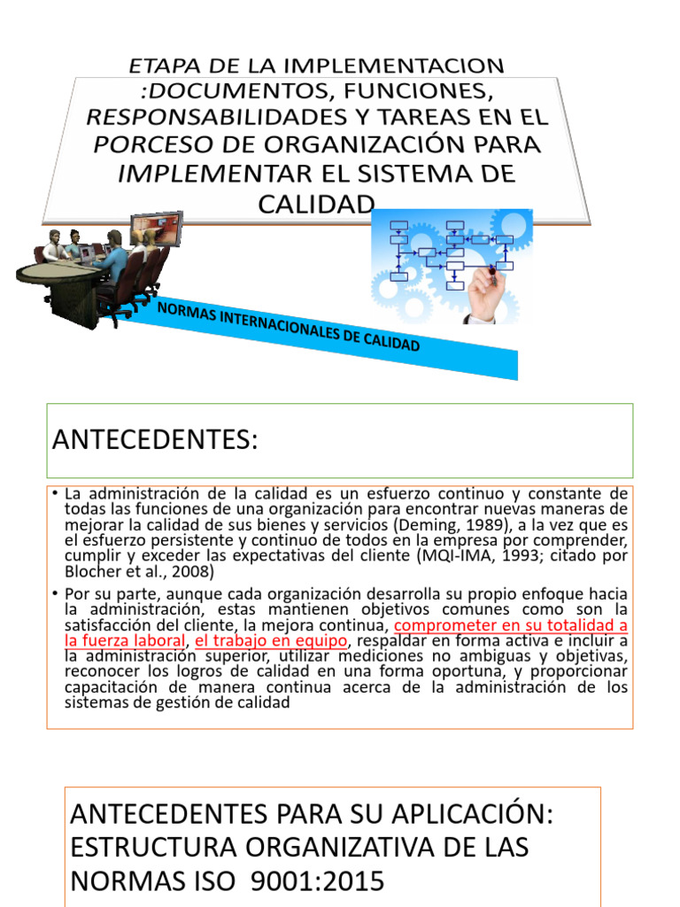 Implementacion Funciones y Responsabilidades Organizacionales en El SGC | PDF | Gestión de la ...