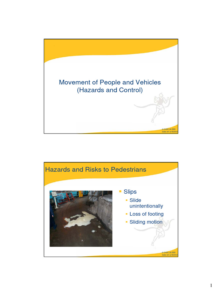 Hazards and Controls for Pedestrian Safety | PDF | Truck | Transport