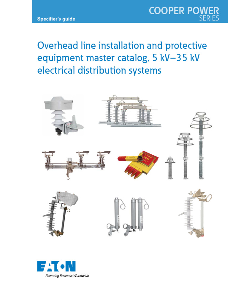 Line Installation and Protective Equipment Overhead Specifiers Guide ...