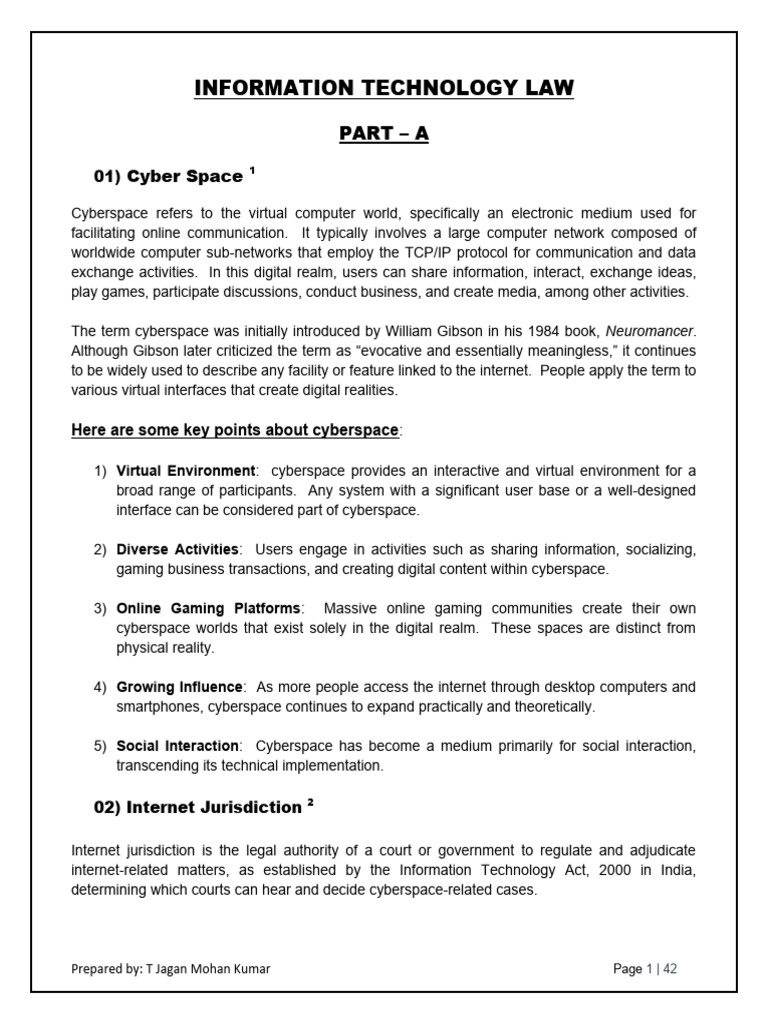 Information Technology Law | PDF | Non Disclosure Agreement | Computer Security