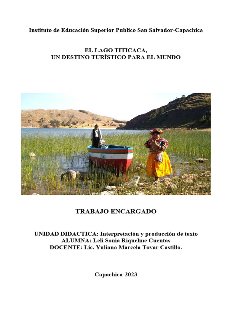 Interpretación y Producción de Texto | PDF | Perú | Bolivia
