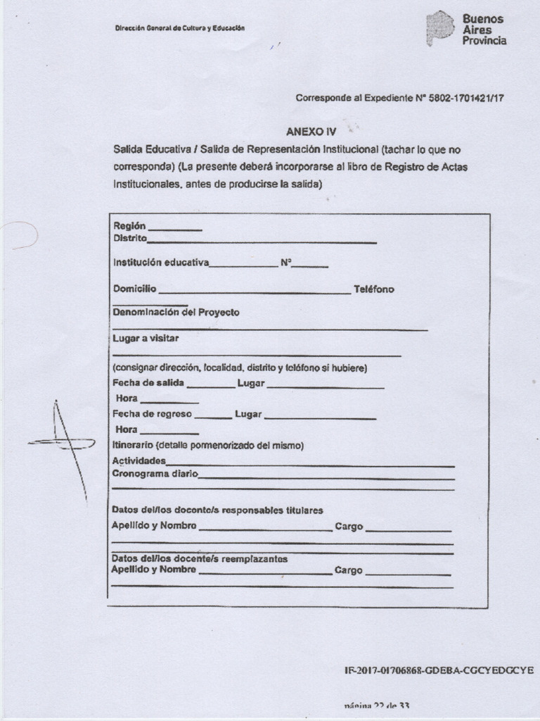 Anexos Salidas Educativas | PDF