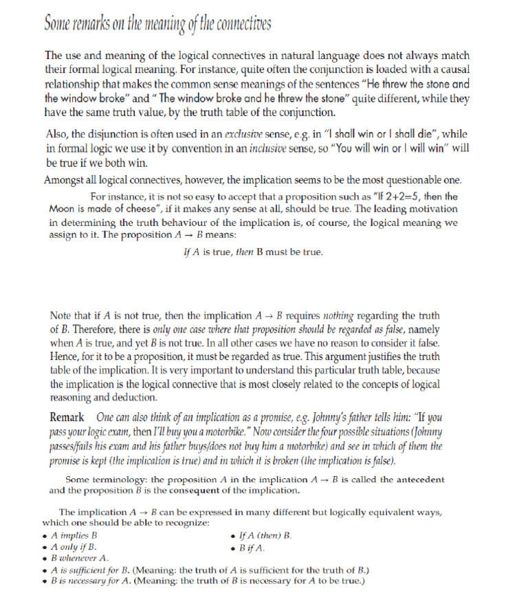 Meaning Of Logical Connectives Pdf
