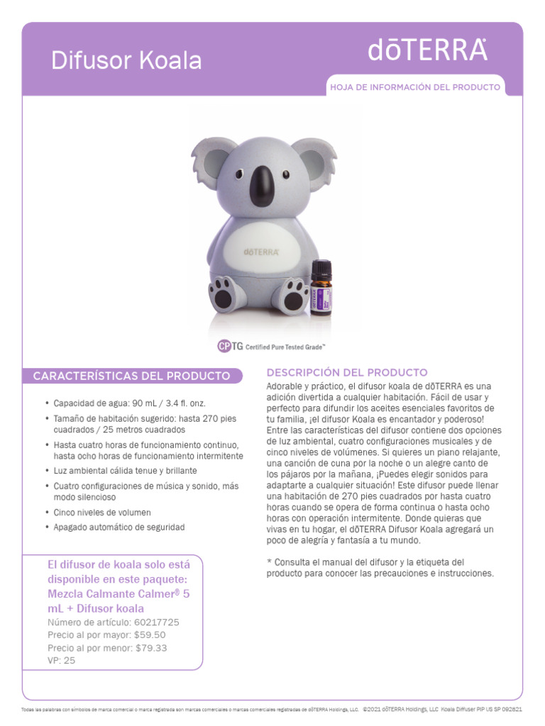 Difusor Koala Diffuser | PDF