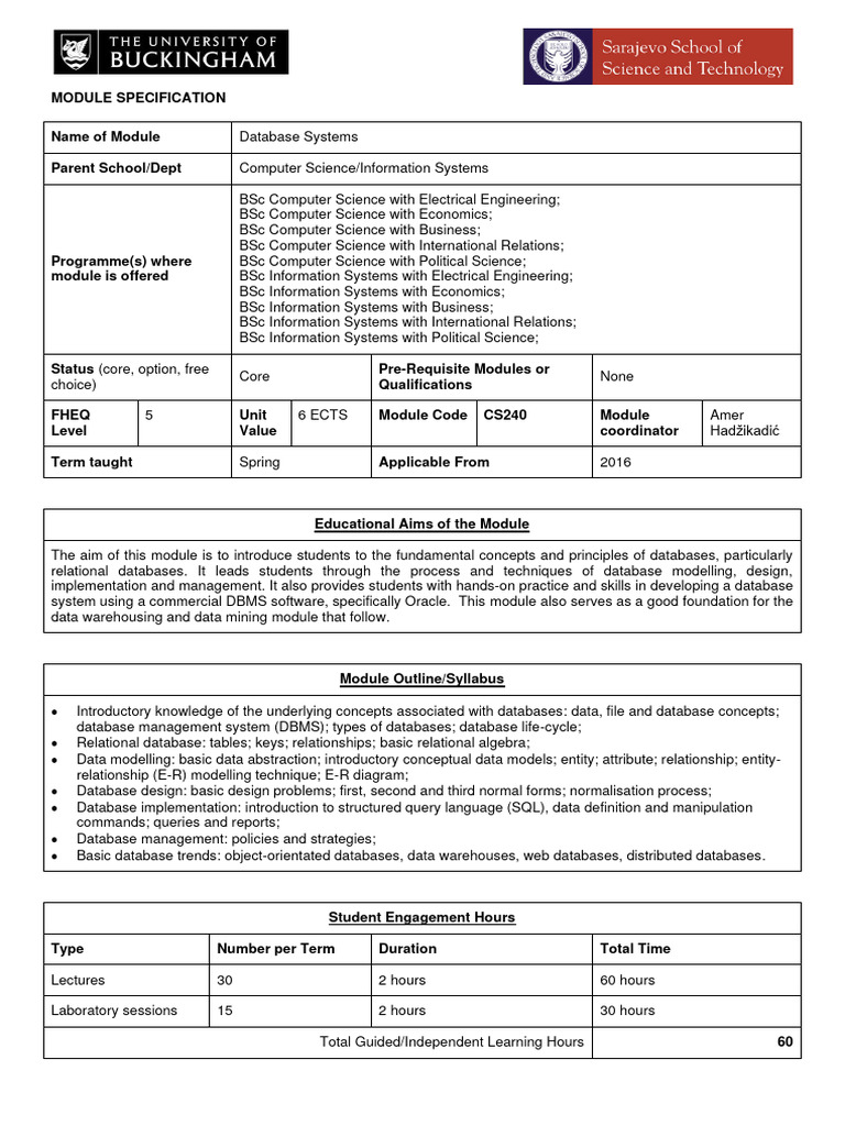 cs240 Database Systems l5 | PDF | Databases | Relational Database