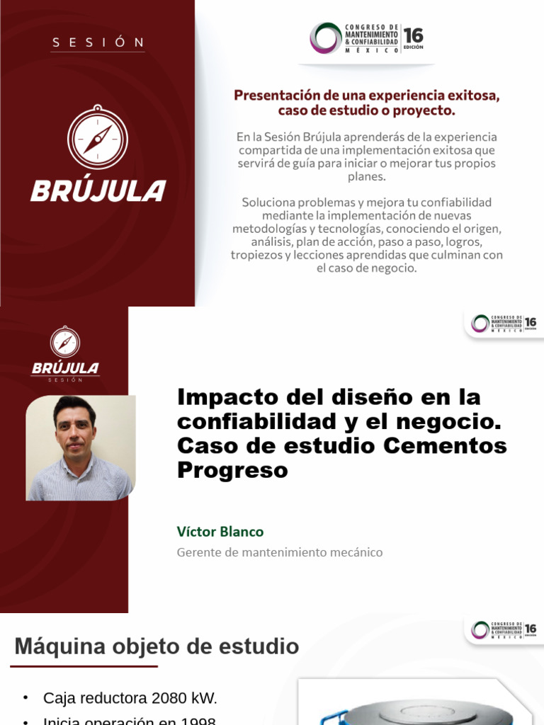 Victor Blanco Impacto Del Diseno en La Confiabilidad y El Negocio Caso de Estudio Cementos ...