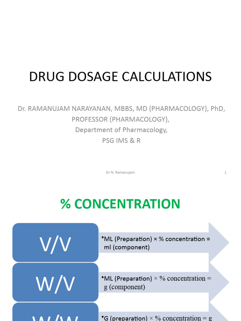 Drug - Dosage - Calculations | PDF | Body Mass Index | Clinical Medicine