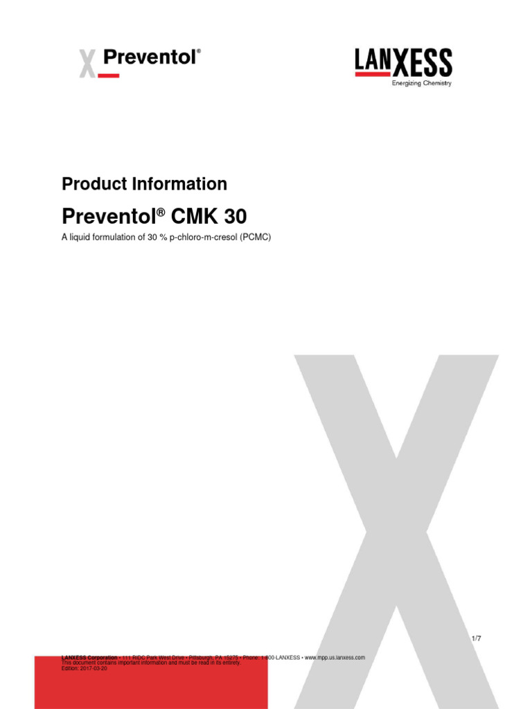 Preventol CMK 30 Ficha Tecnica | Download Free PDF | Adhesive