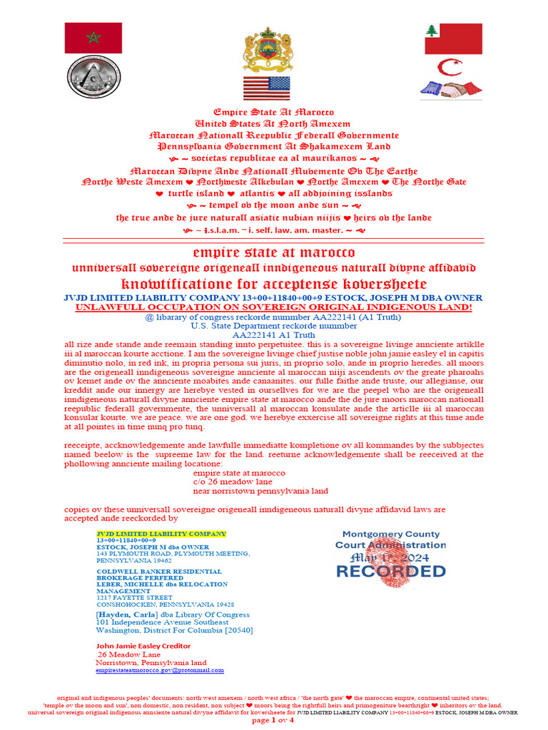 JVJD Limited Liability Estock M Joseph Dba Owner: JVJD Limited ...