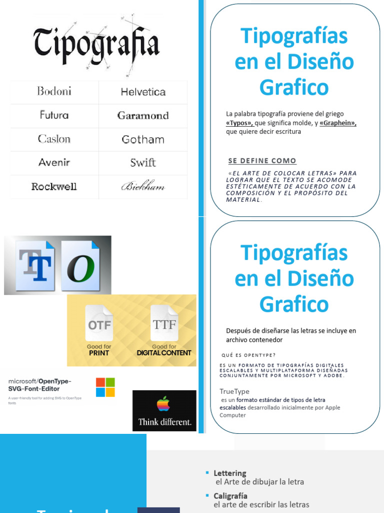 Tipografías en El Diseño Grafico | PDF | Tipografía | Serif
