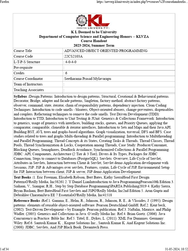 Aoop A Ch Pdf Engineering Object Oriented Programming