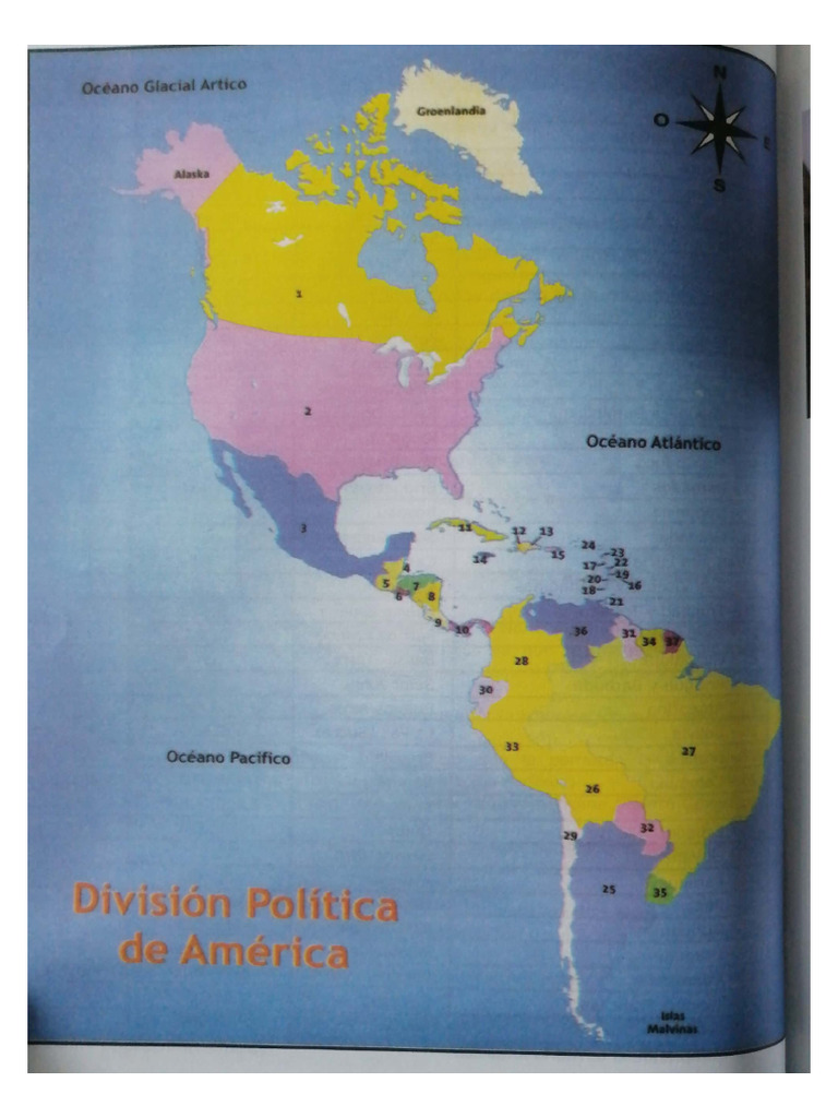 Mapa Politico de America | PDF