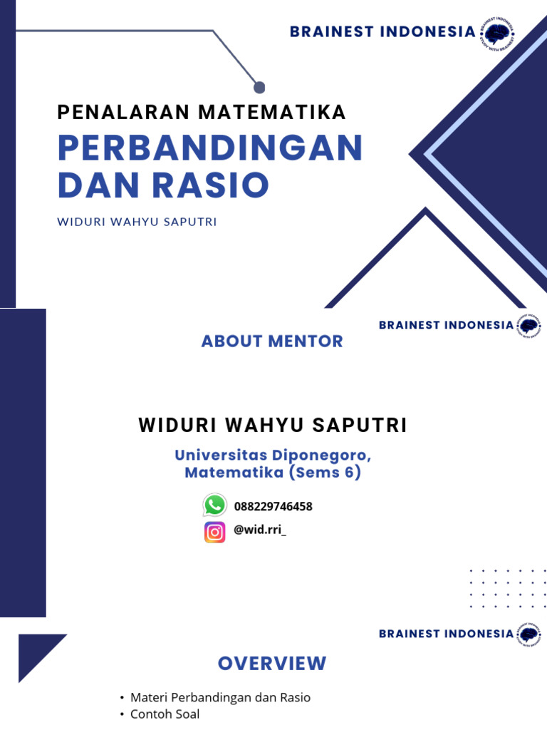 Free Class - PERBANDINGAN DAN RASIO | PDF